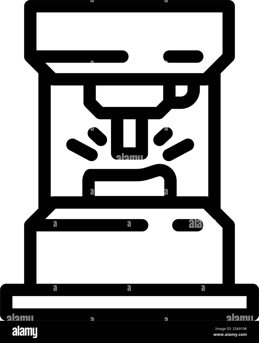 metalworking blacksmith metal line icon vector. metalworking blacksmith ...