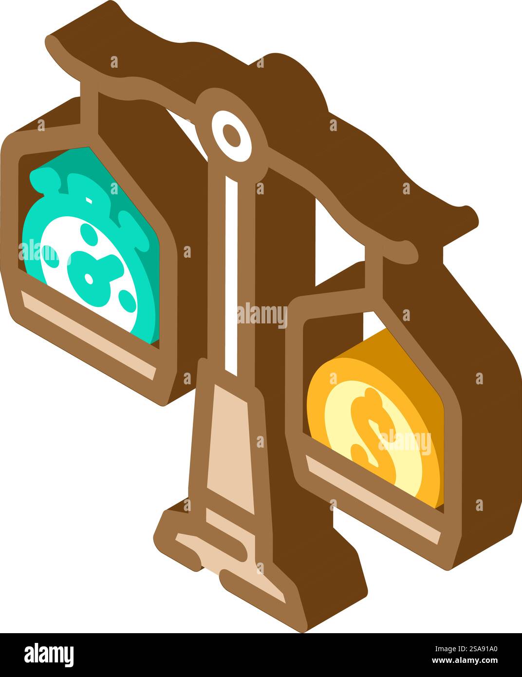 equity time management isometric icon vector. equity time management ...