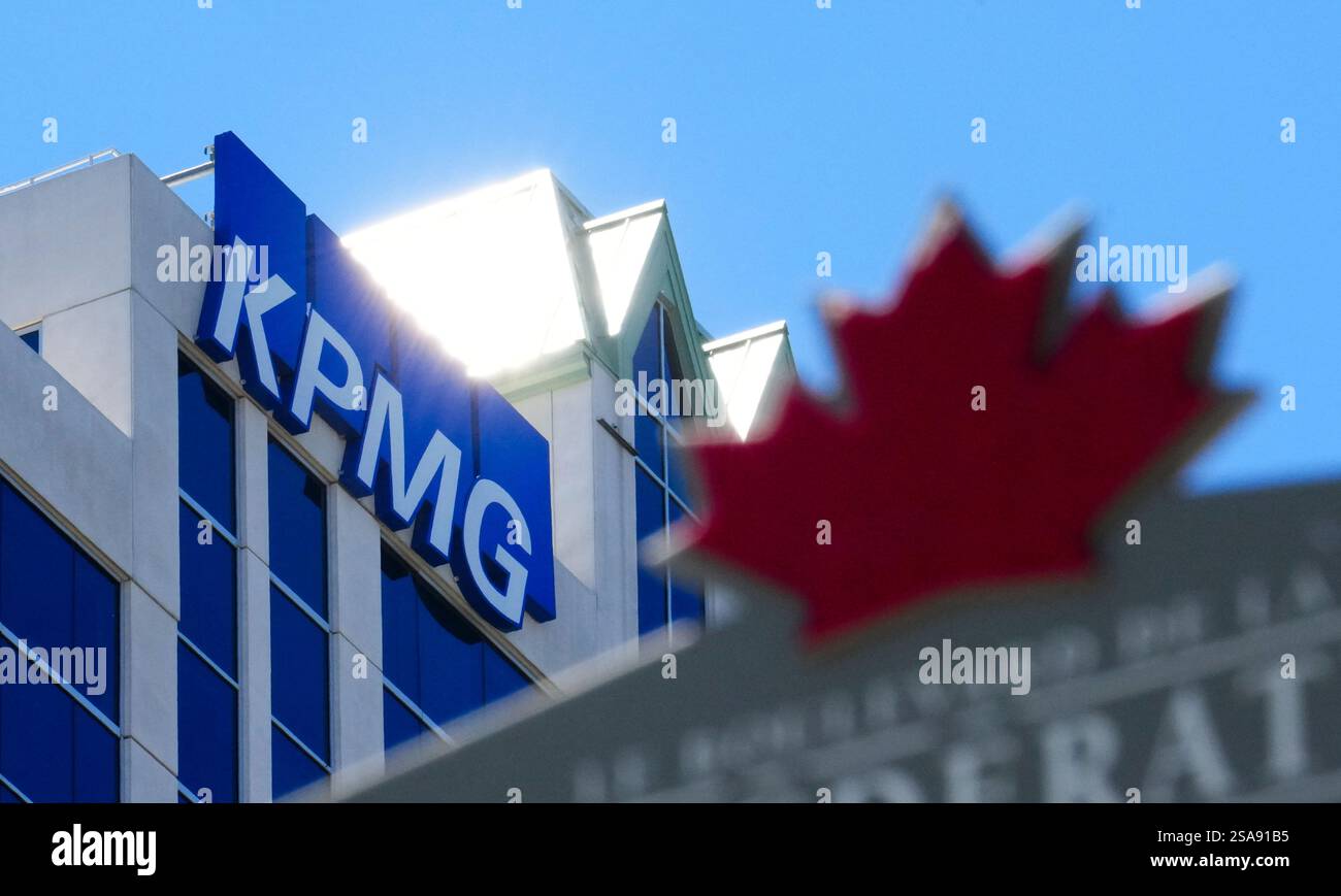 Ottawa, Canada. 28th June, 2024. Signage at the KPMG offices in Ottawa ...