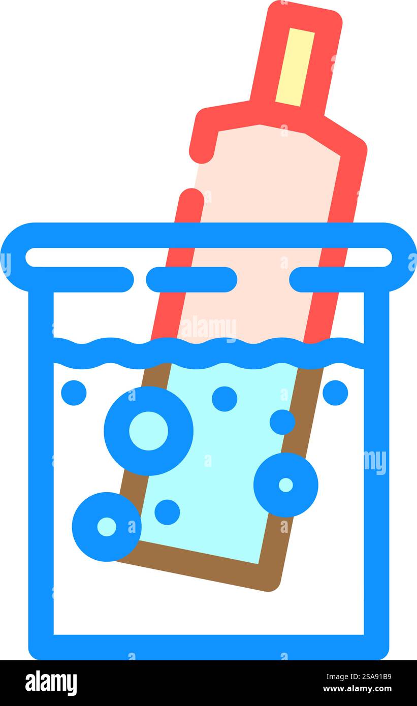 quenching blacksmith metal color icon vector. quenching blacksmith ...