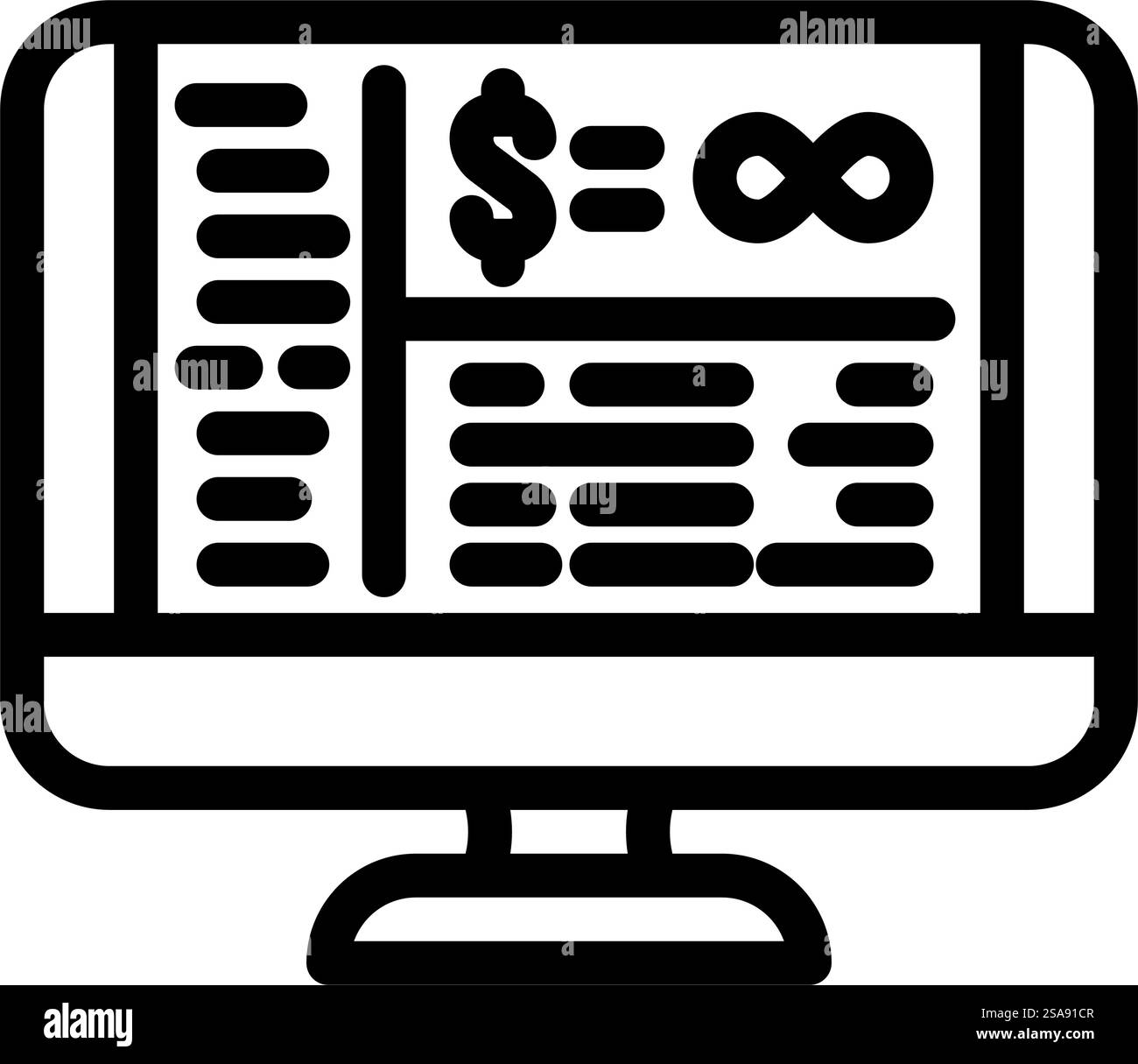 financial independence line icon vector. financial independence sign ...