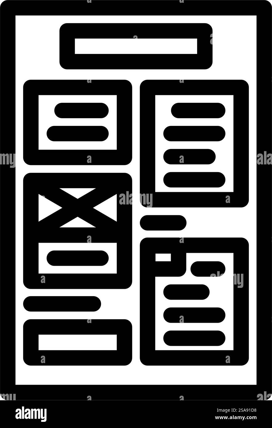 document layout technical writer line icon vector. document layout ...