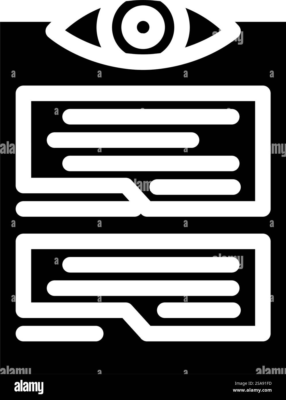 visual feedback ux ui design glyph icon vector. visual feedback ux ui design sign. isolated ...