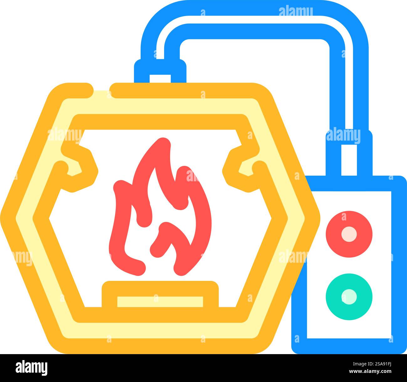 fire blacksmith metal color icon vector. fire blacksmith metal sign ...