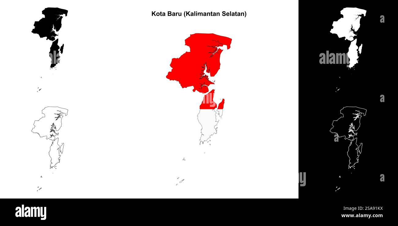 Blank kota baru map hi-res stock photography and images - Alamy