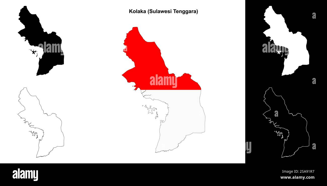 Kolaka map hi-res stock photography and images - Alamy