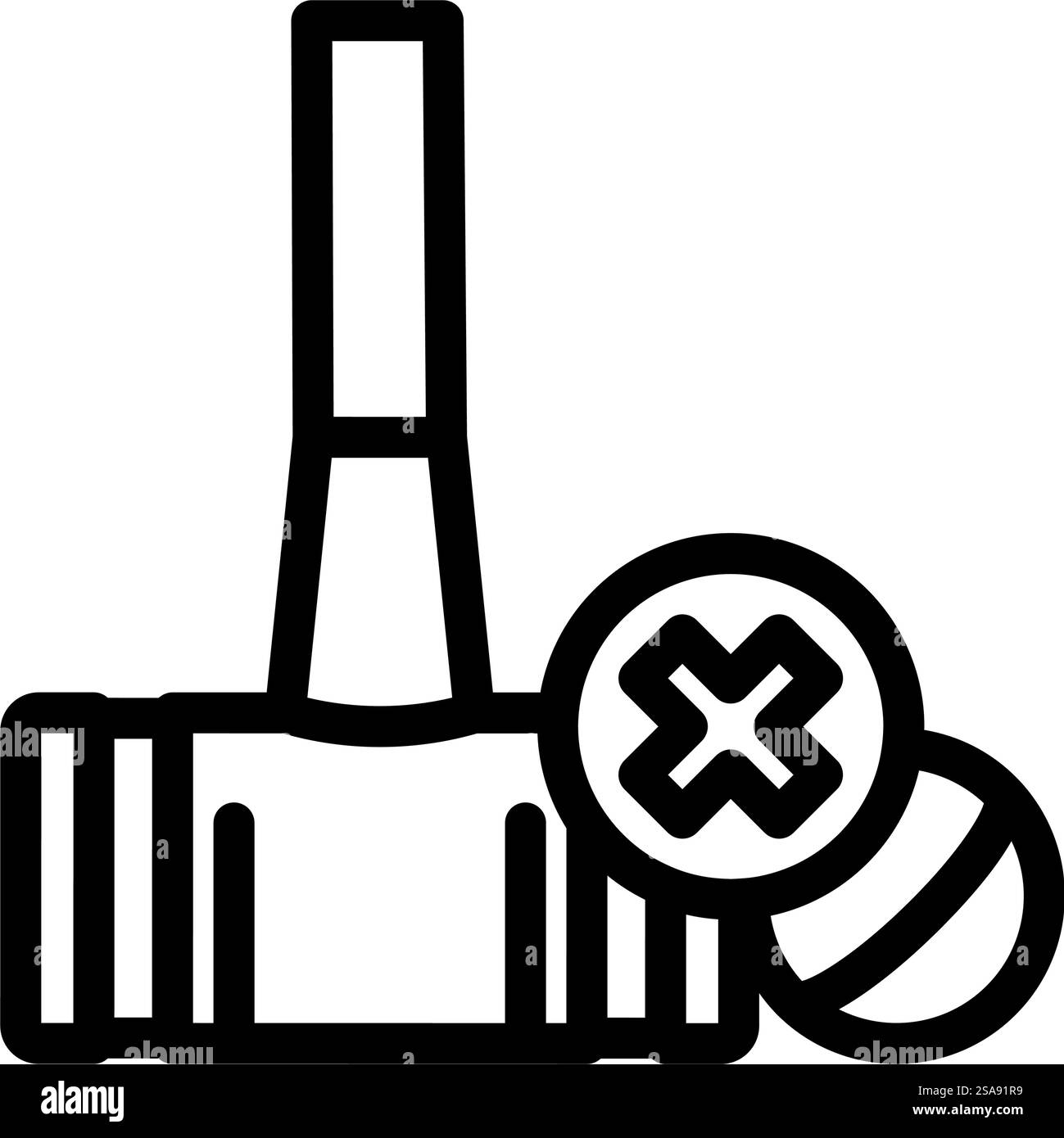 fault croquet game line icon vector. fault croquet game sign. isolated ...