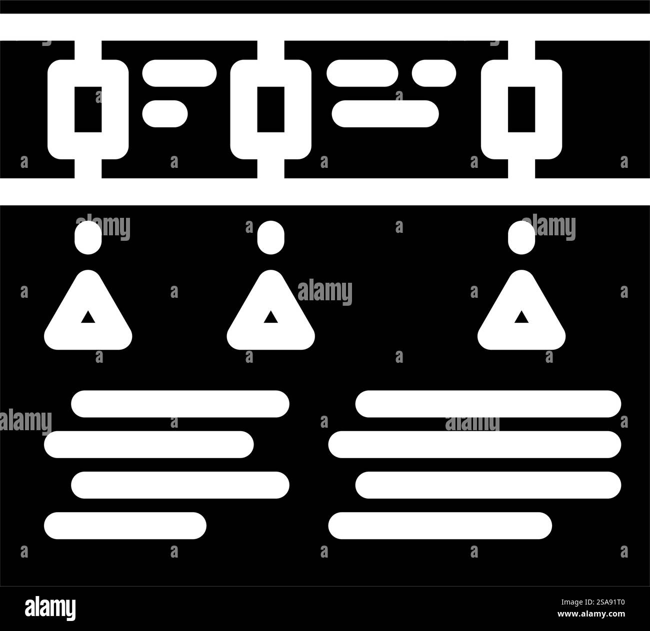 technical review glyph icon vector. technical review sign. isolated symbol illustration ...