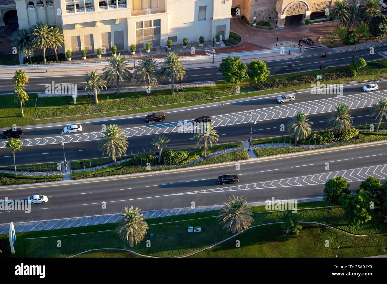 Aerial view of Peral Qatar Roads Port Arabia Doha Qatar Stock Photo - Alamy