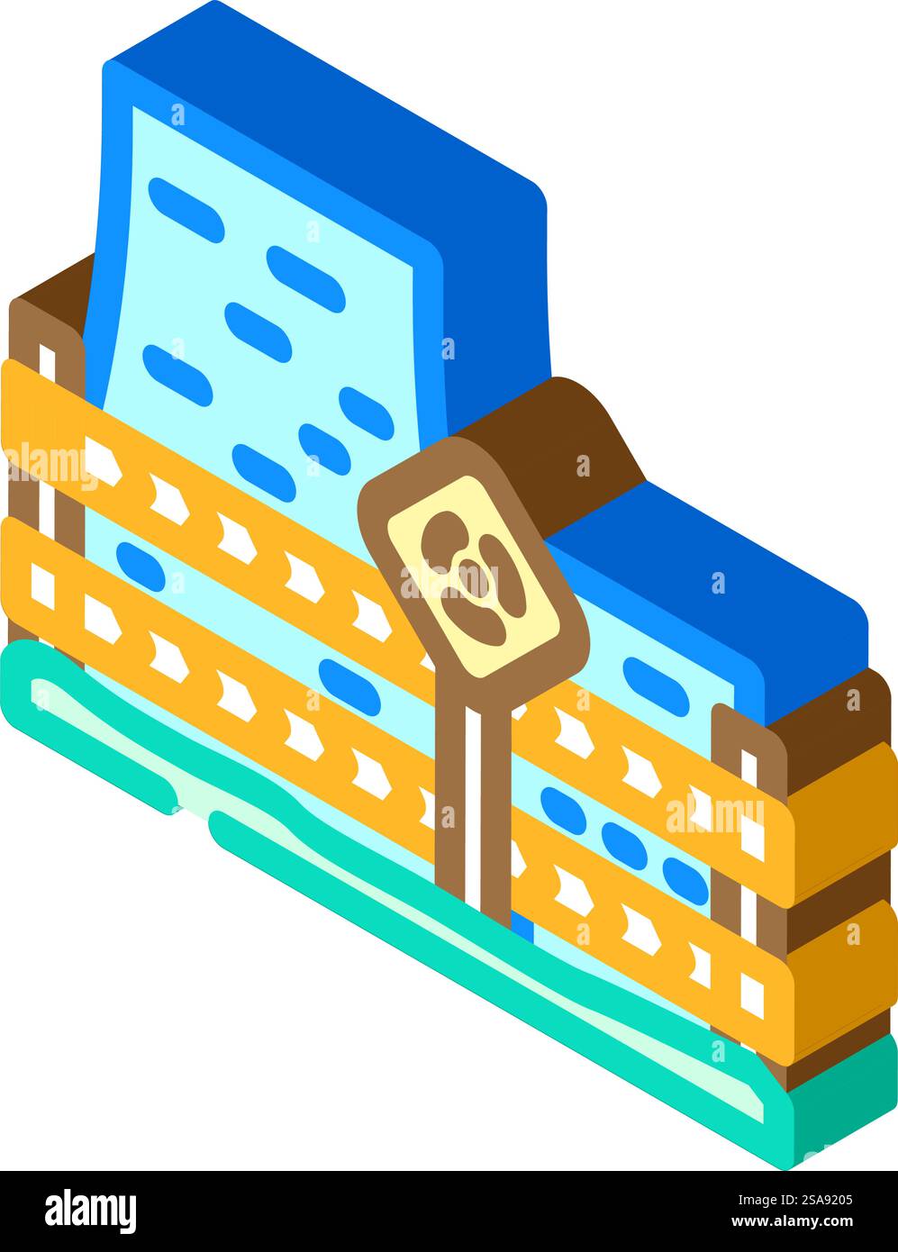 safety nuclear energy isometric icon vector. safety nuclear energy sign ...