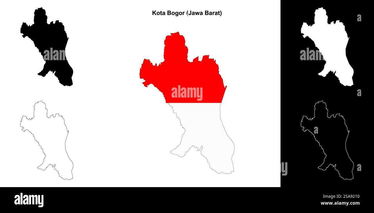 Kota bogor map hi-res stock photography and images - Alamy