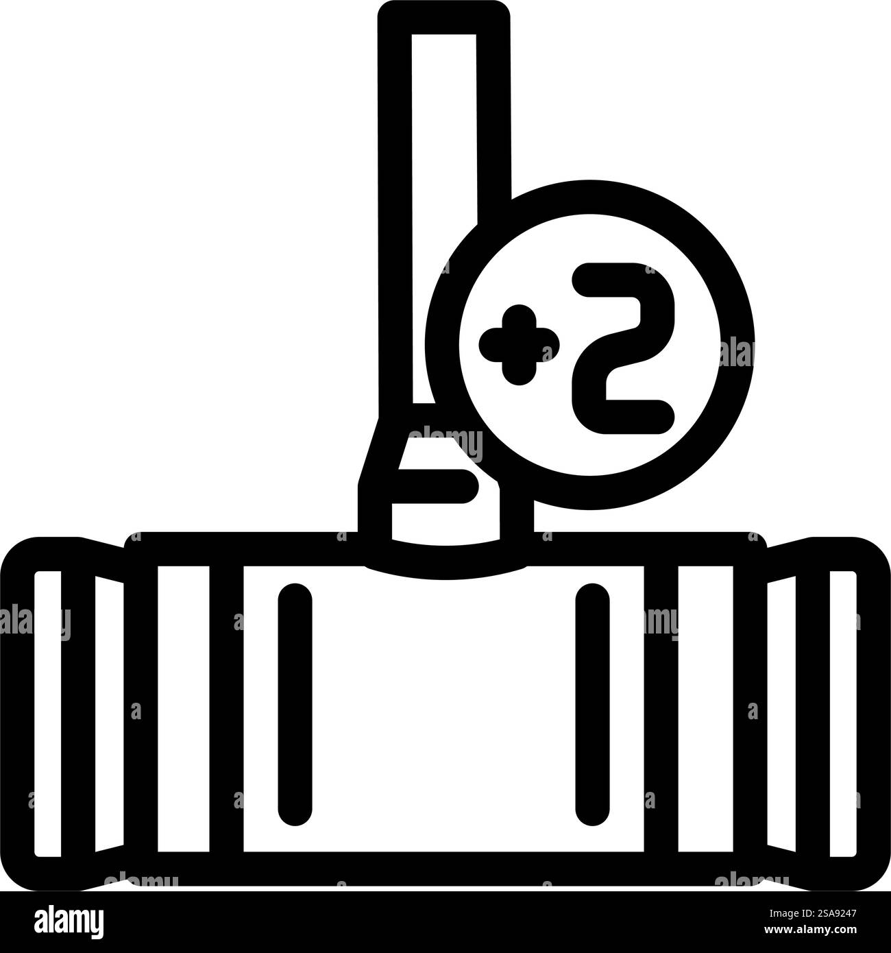bisque croquet game line icon vector. bisque croquet game sign ...