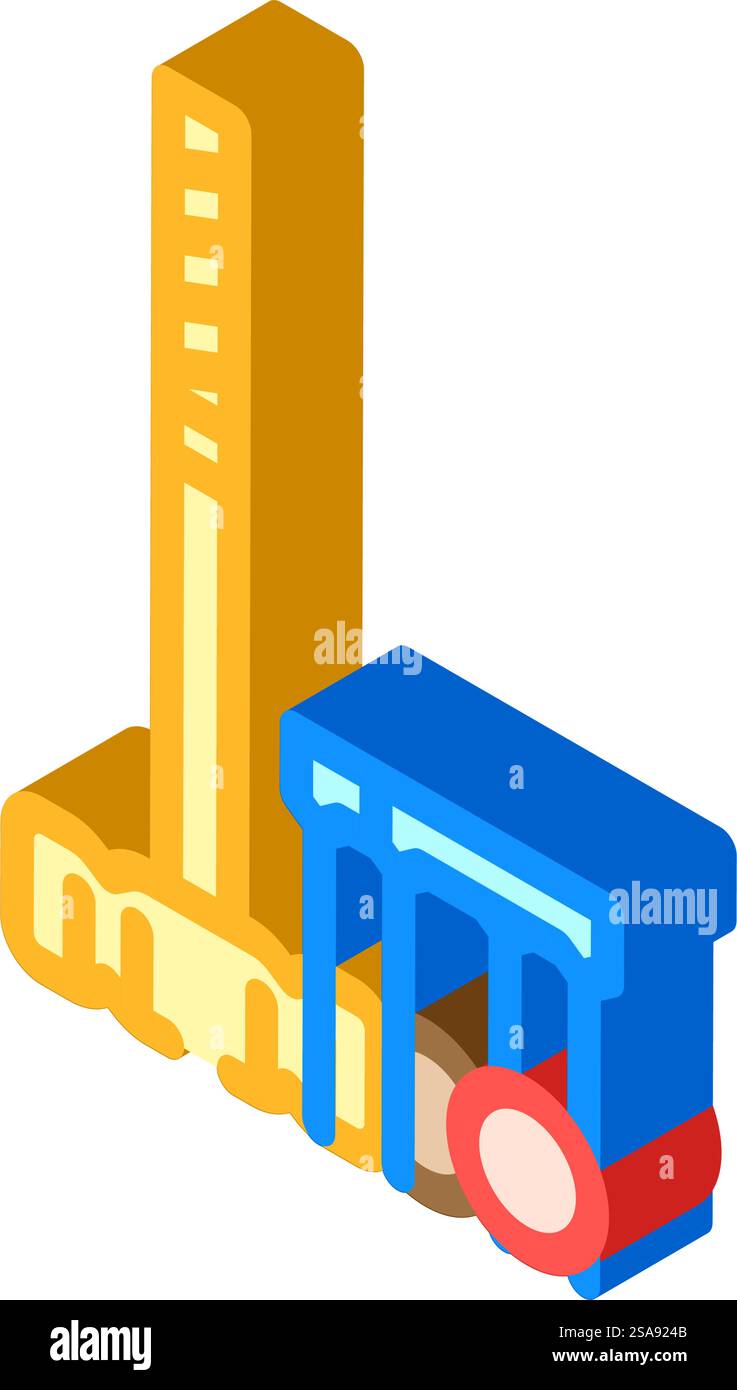 croquet game isometric icon vector. croquet game sign. isolated symbol ...