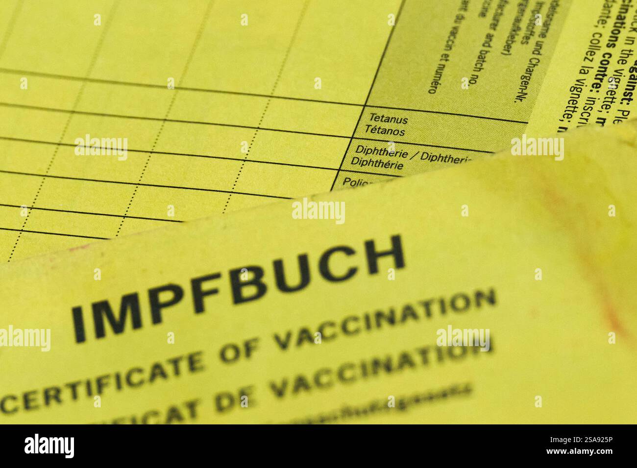 Berlin, Germany. 29th Jan, 2025. The tetanus, diphtheria and polio ...