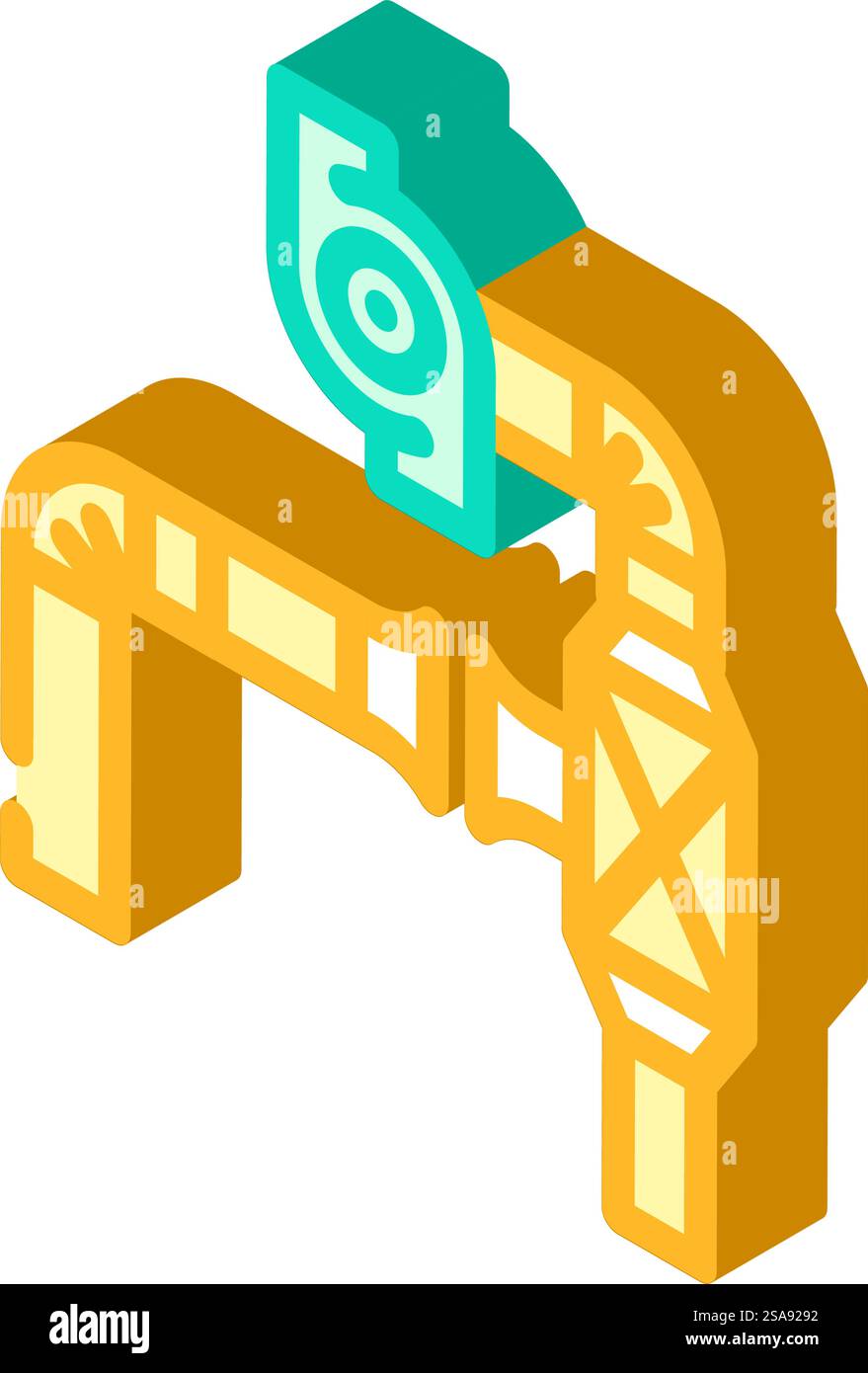 exhaust system ventilation isometric icon vector. exhaust system ...