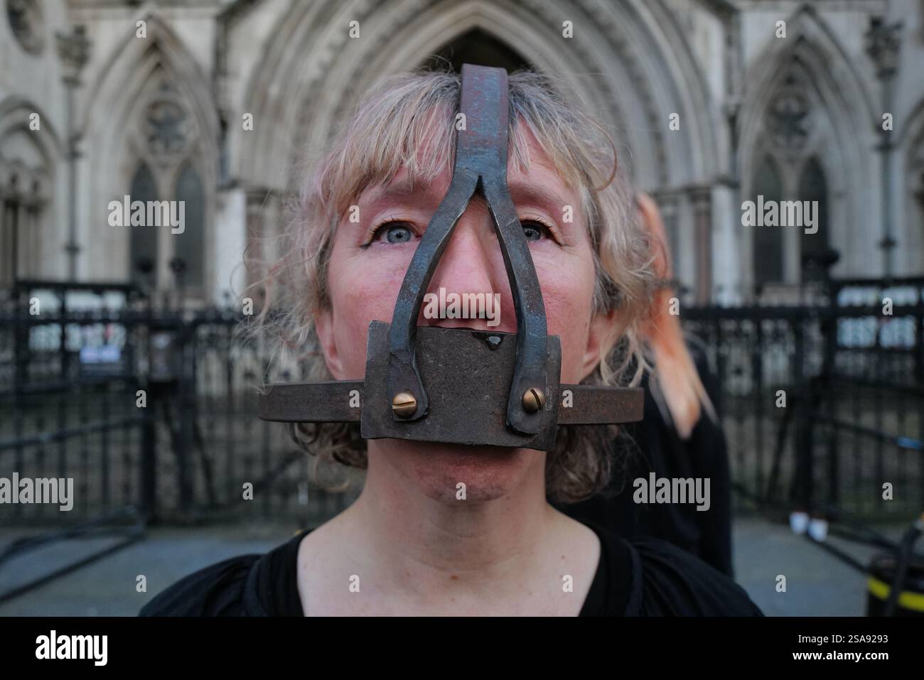 Three women silenced by Scold's Bridles, medieval torture devices once ...