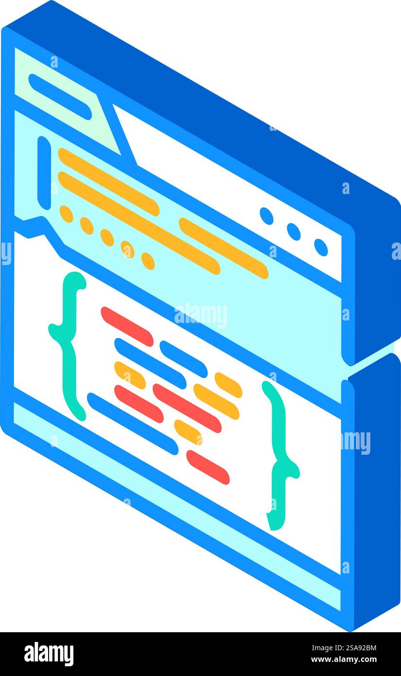 schema markup seo isometric icon vector. schema markup seo sign ...