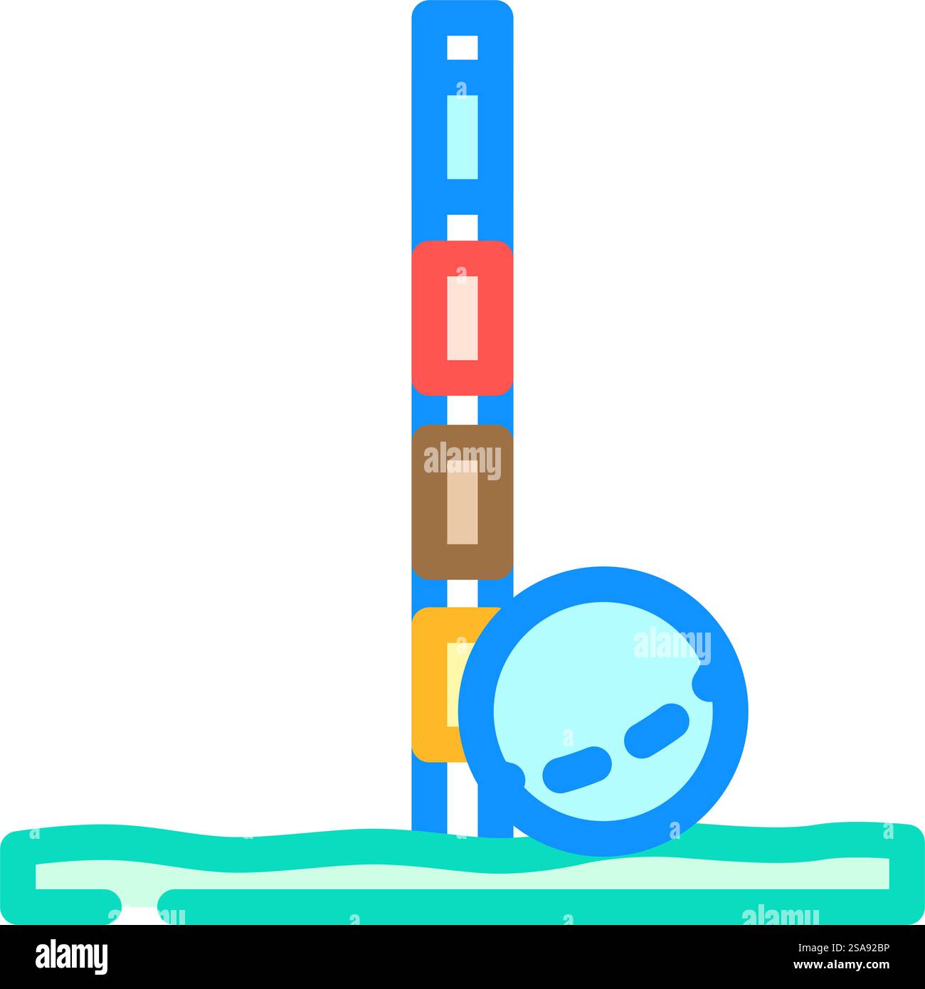 peg out croquet game color icon vector. peg out croquet game sign ...