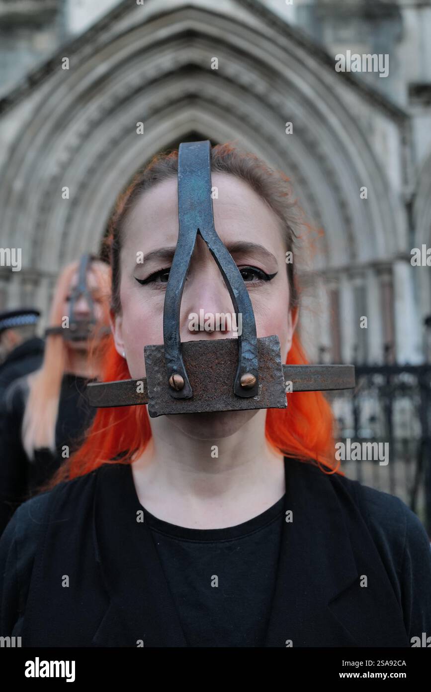 Three women silenced by Scold's Bridles, medieval torture devices once ...