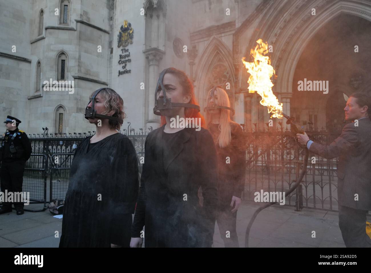 Three women silenced by Scold's Bridles, medieval torture devices once ...