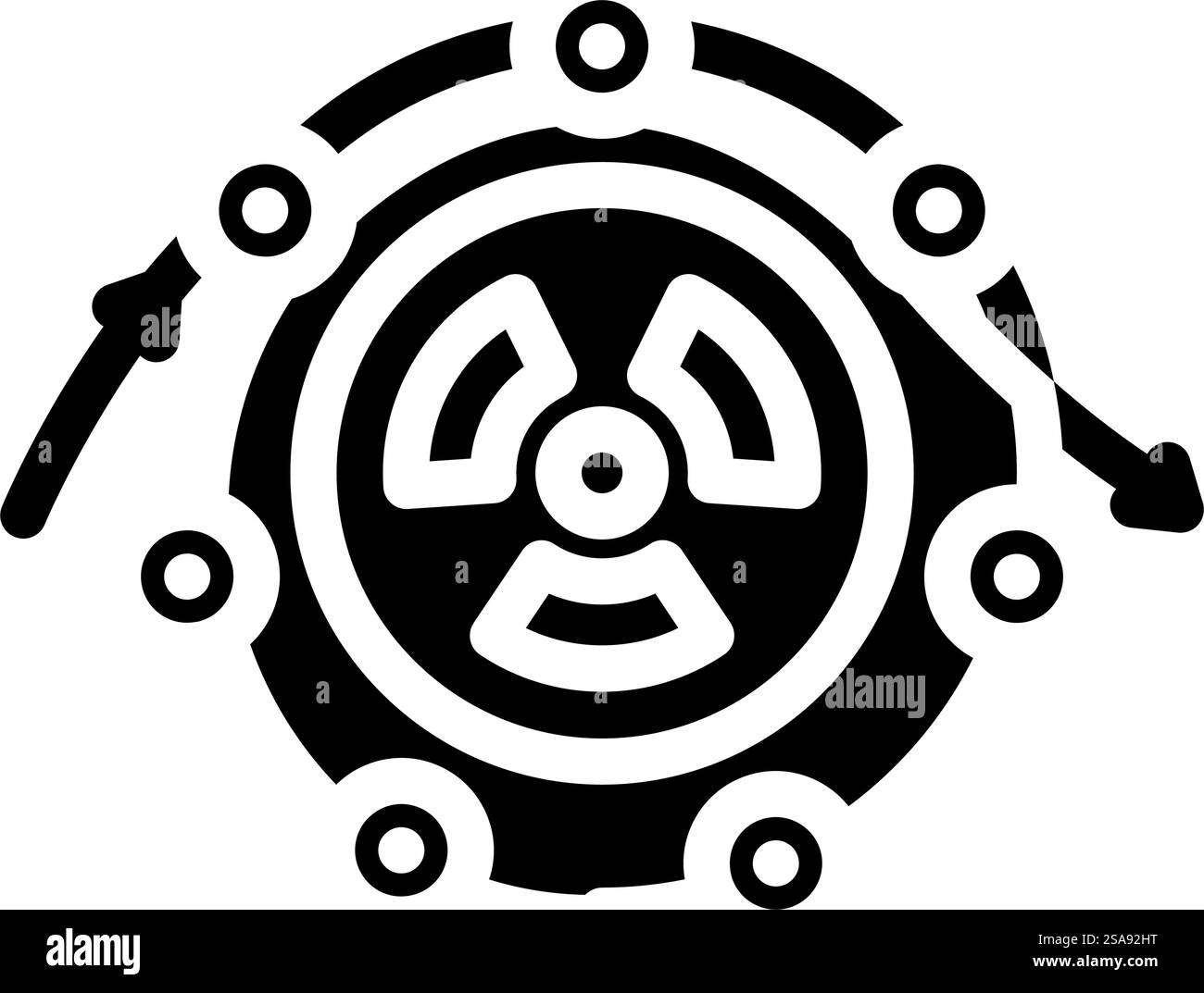 fuel cycle nuclear energy glyph icon vector. fuel cycle nuclear energy ...