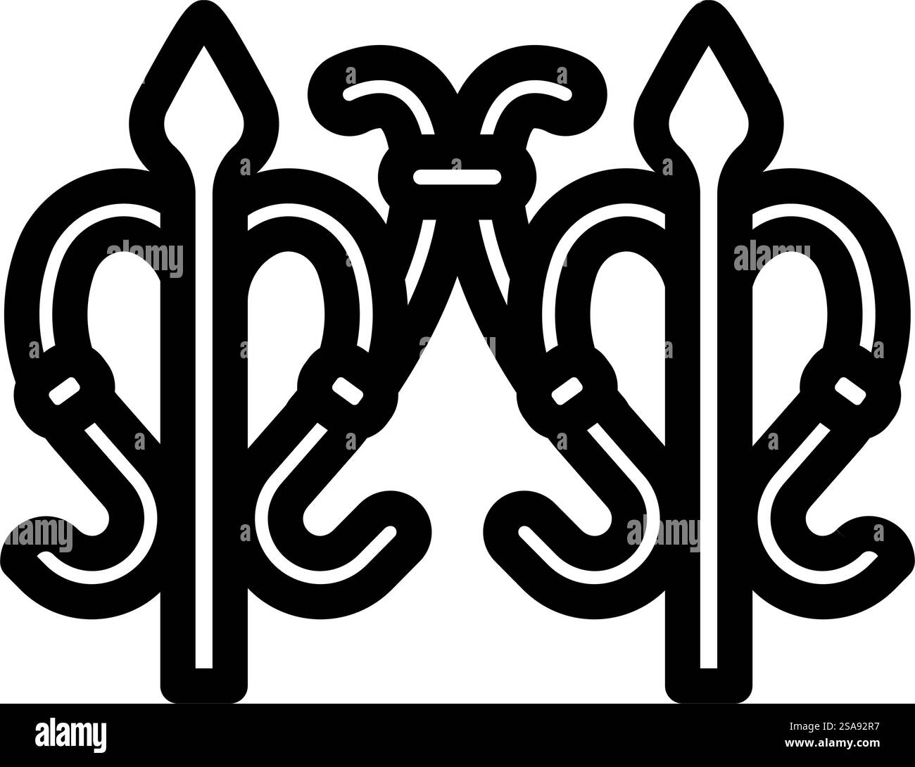 metal craft blacksmith line icon vector. metal craft blacksmith sign ...