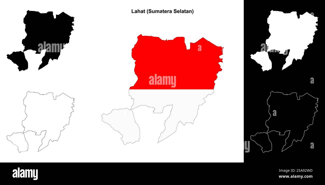 Map of lahat hi-res stock photography and images - Alamy