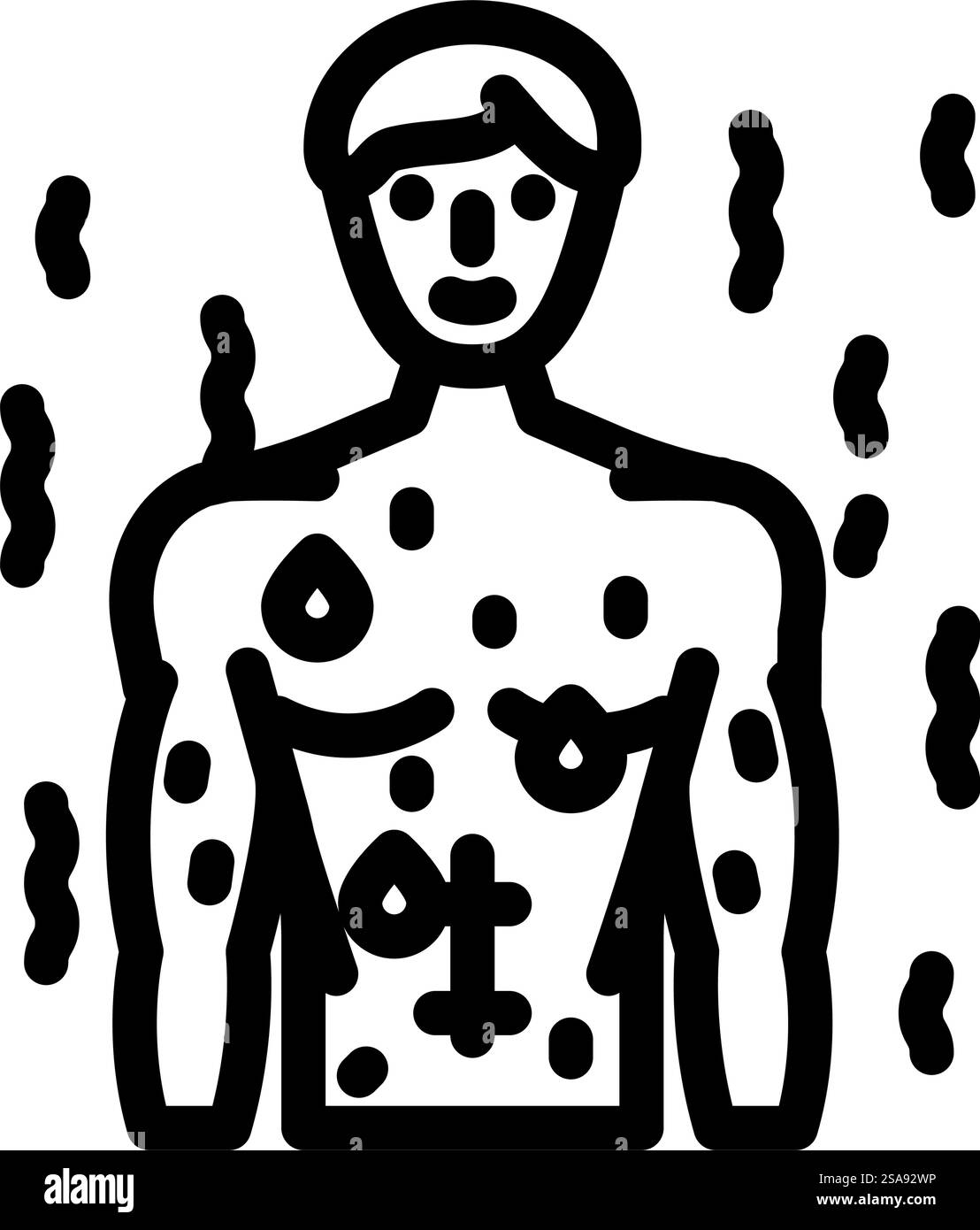 sweat sauna line icon vector. sweat sauna sign. isolated contour symbol ...