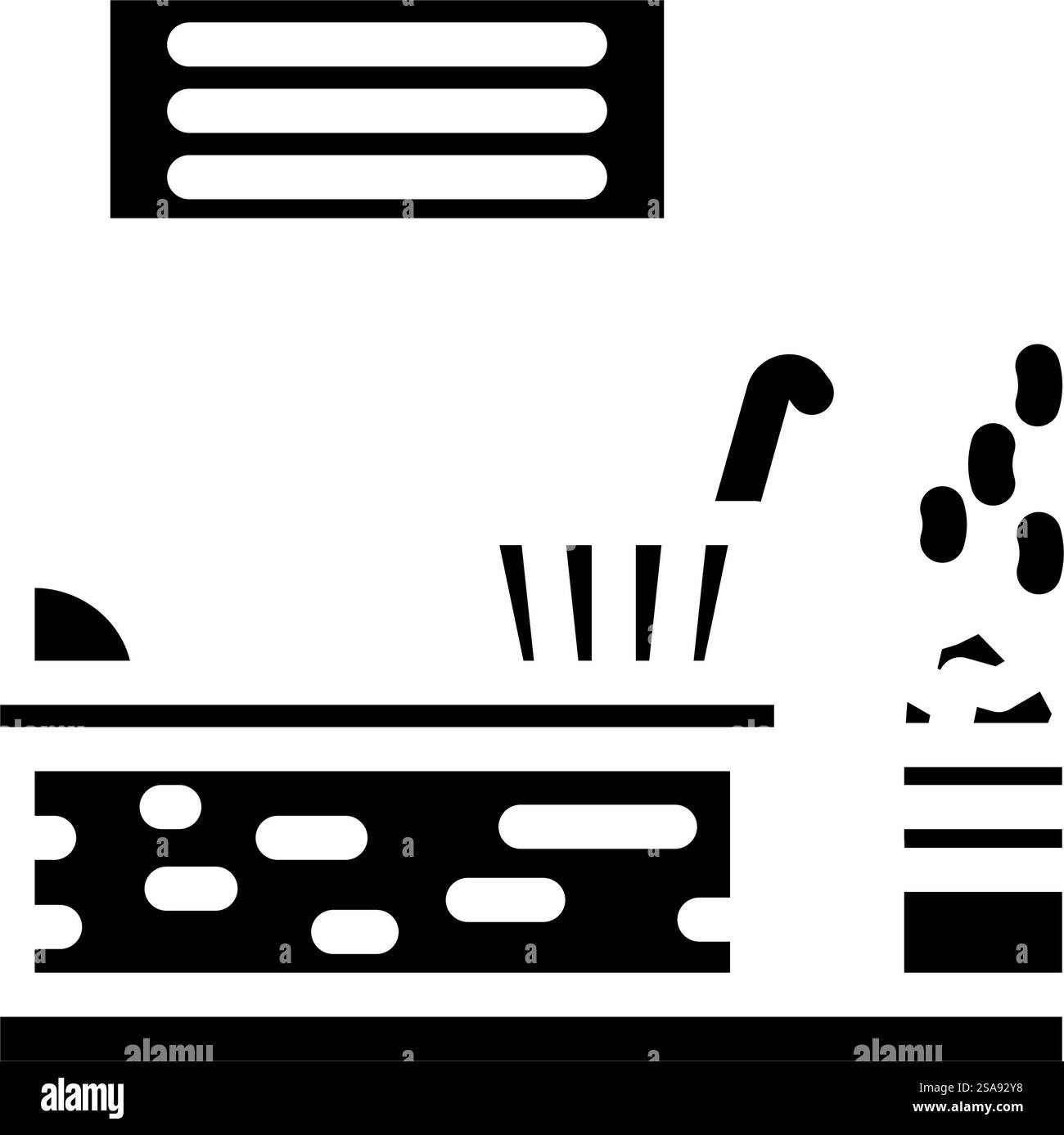 steam room glyph icon vector. steam room sign. isolated symbol ...