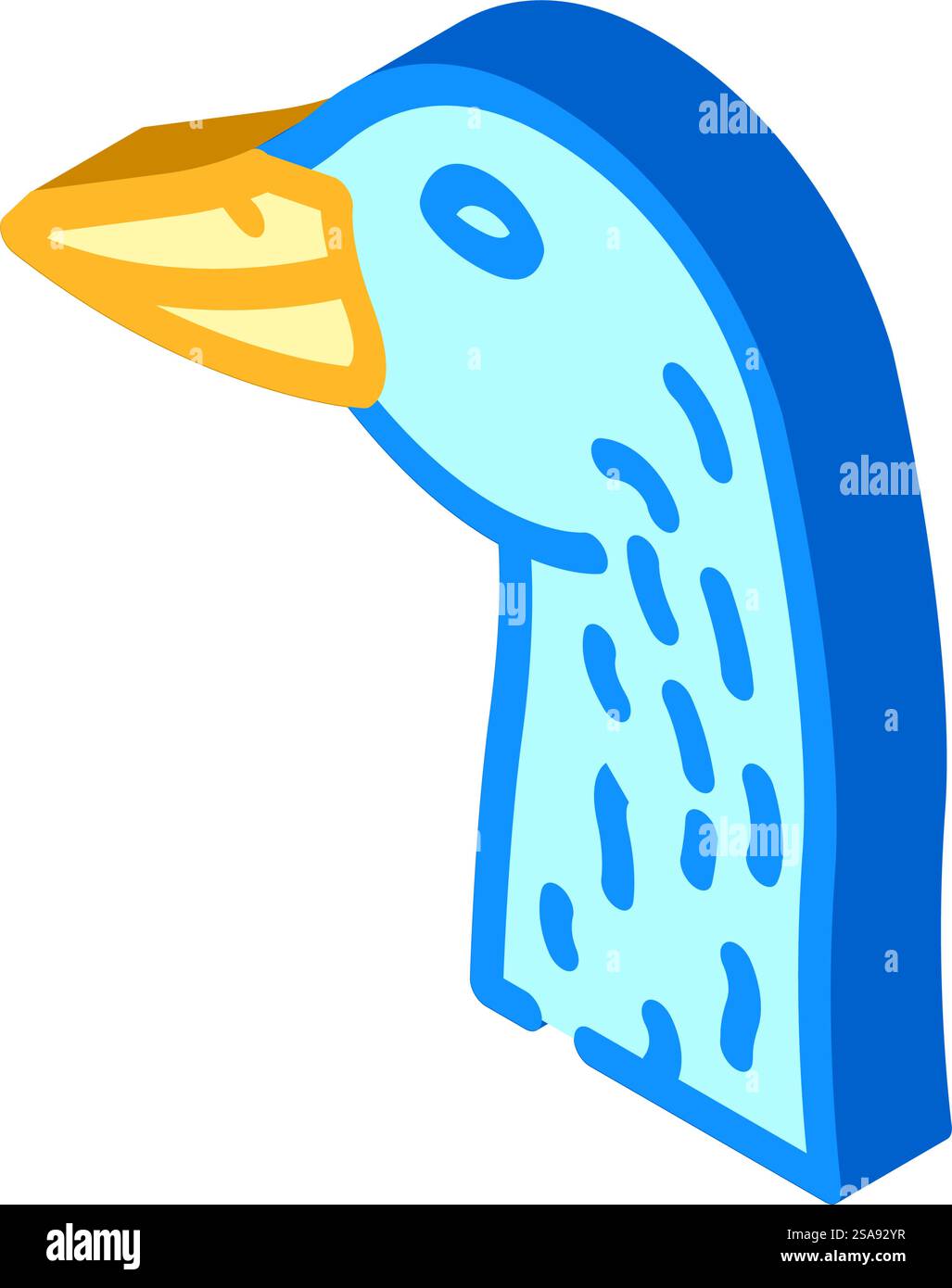 goose animal isometric icon vector. goose animal sign. isolated symbol ...