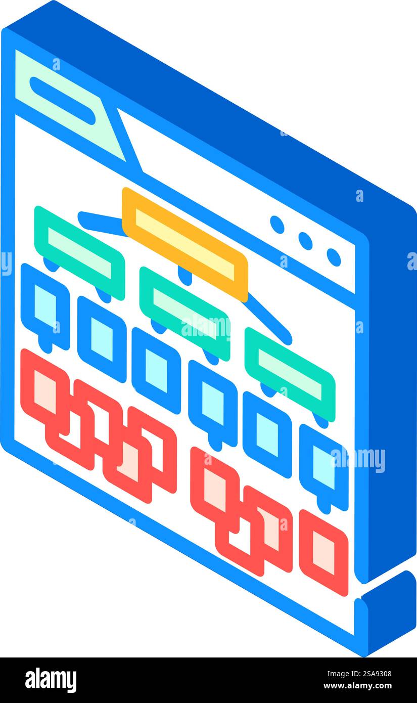 silo structure seo isometric icon vector. silo structure seo sign ...