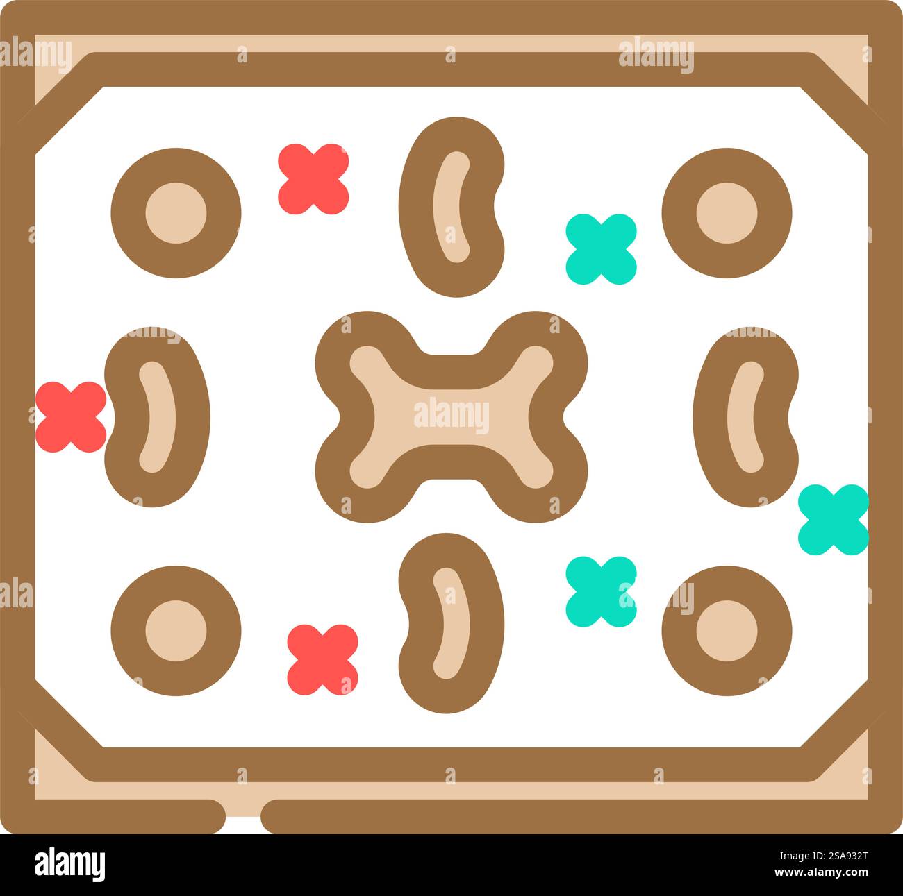 field paintball game color icon vector. field paintball game sign ...