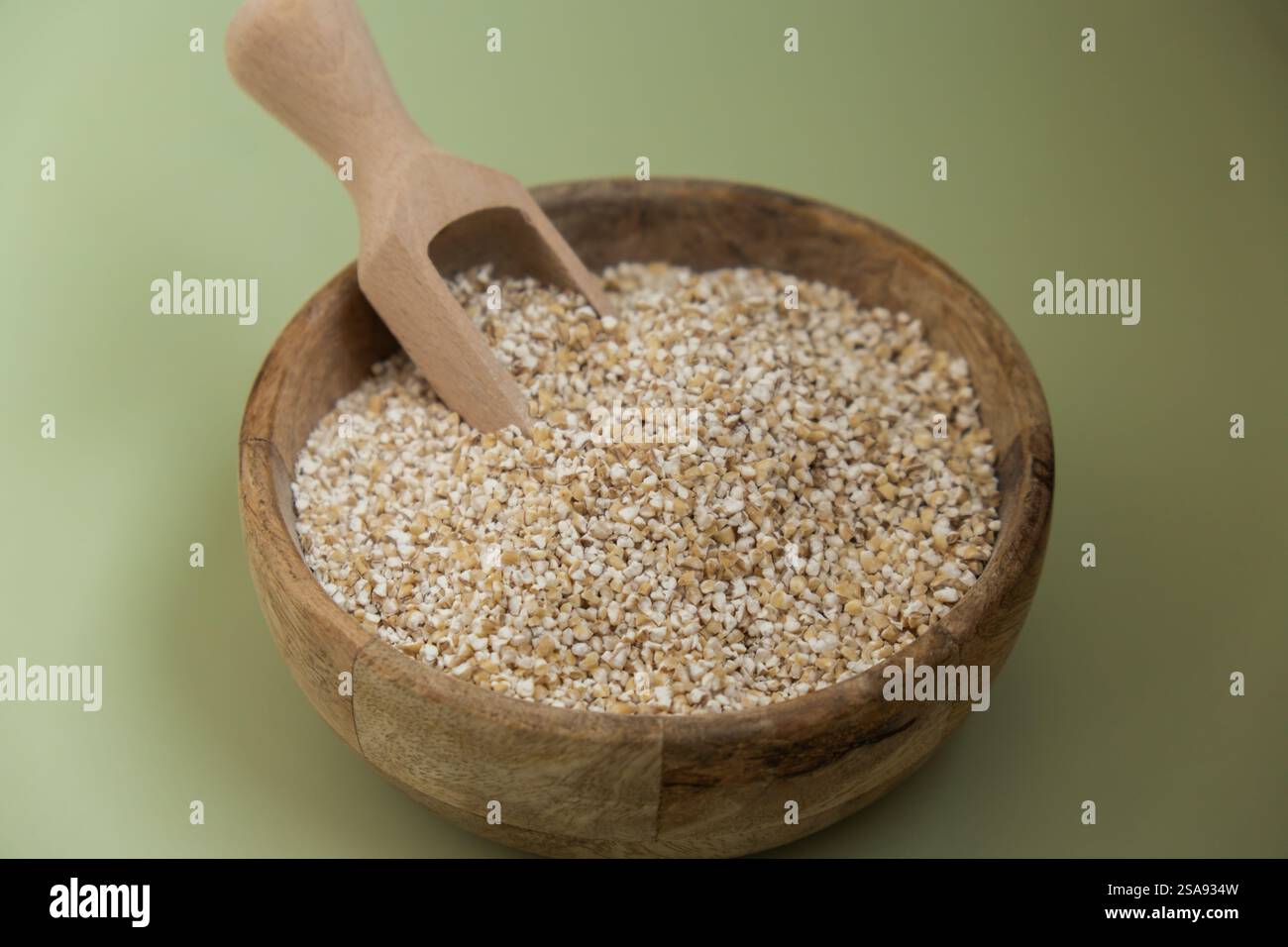 Raw fine ground barley porridge Gluten free cereals. Health gut ...