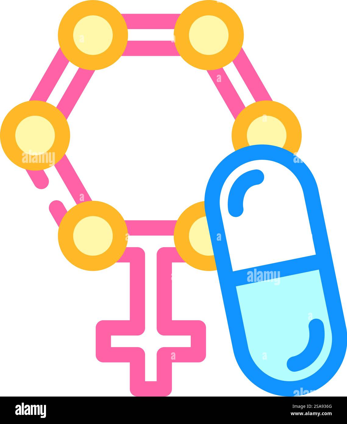 hormones medicines pharmacy color icon vector. hormones medicines ...