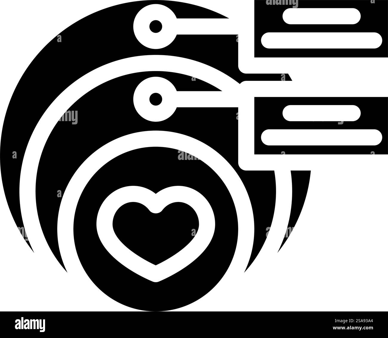 emotional design ux ui glyph icon vector. emotional design ux ui sign ...
