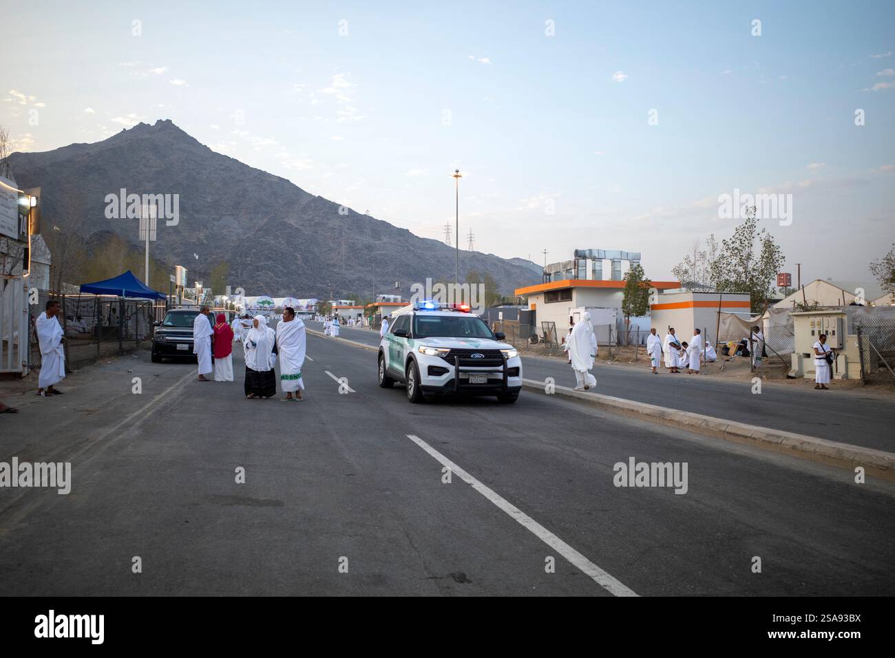 Mecca, Saudi Arabia - June 15, 2024: Saudi Arabia Car Police near the ...
