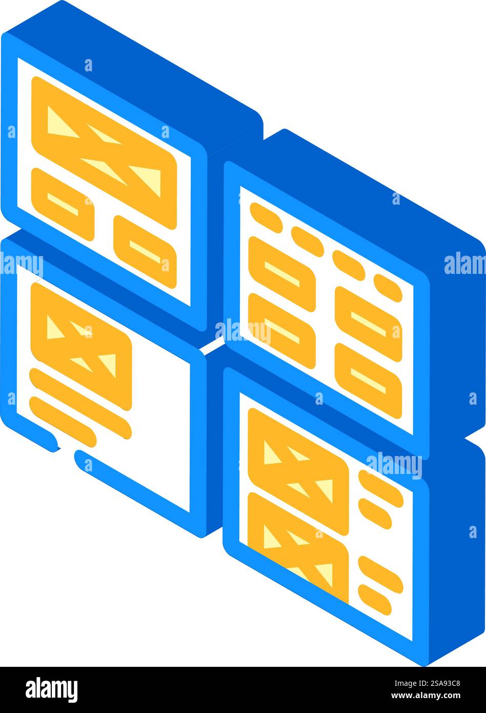 wireframe ux ui design isometric icon vector. wireframe ux ui design sign. isolated symbol ...