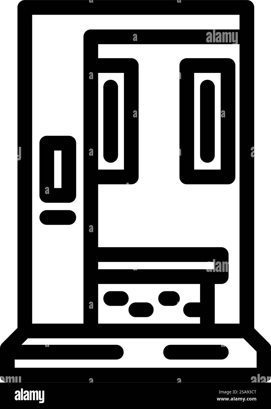 infrared sauna line icon vector. infrared sauna sign. isolated contour ...