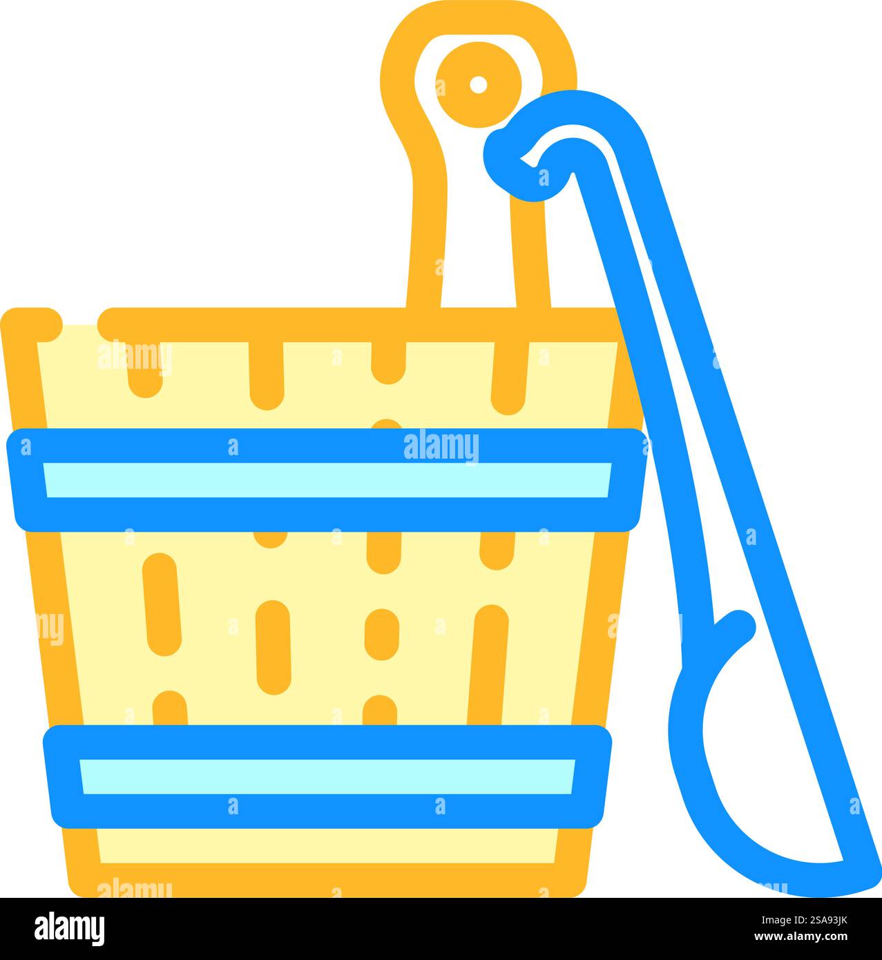 ladle sauna color icon vector. ladle sauna sign. isolated symbol ...