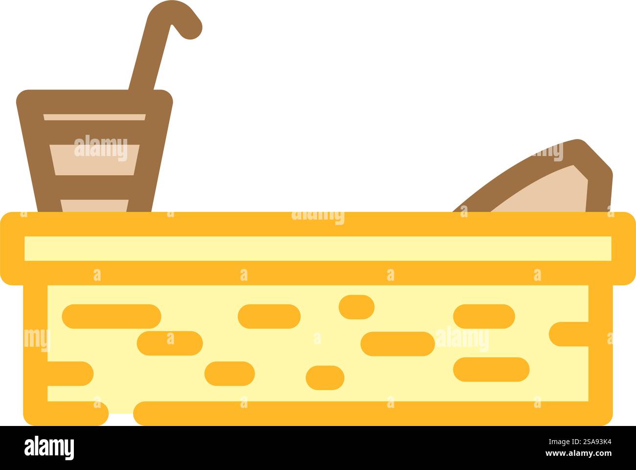 bench sauna color icon vector. bench sauna sign. isolated symbol ...