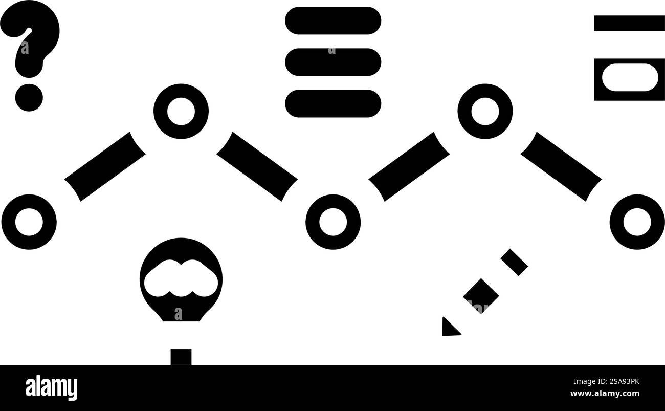 design sprint ux ui glyph icon vector. design sprint ux ui sign ...