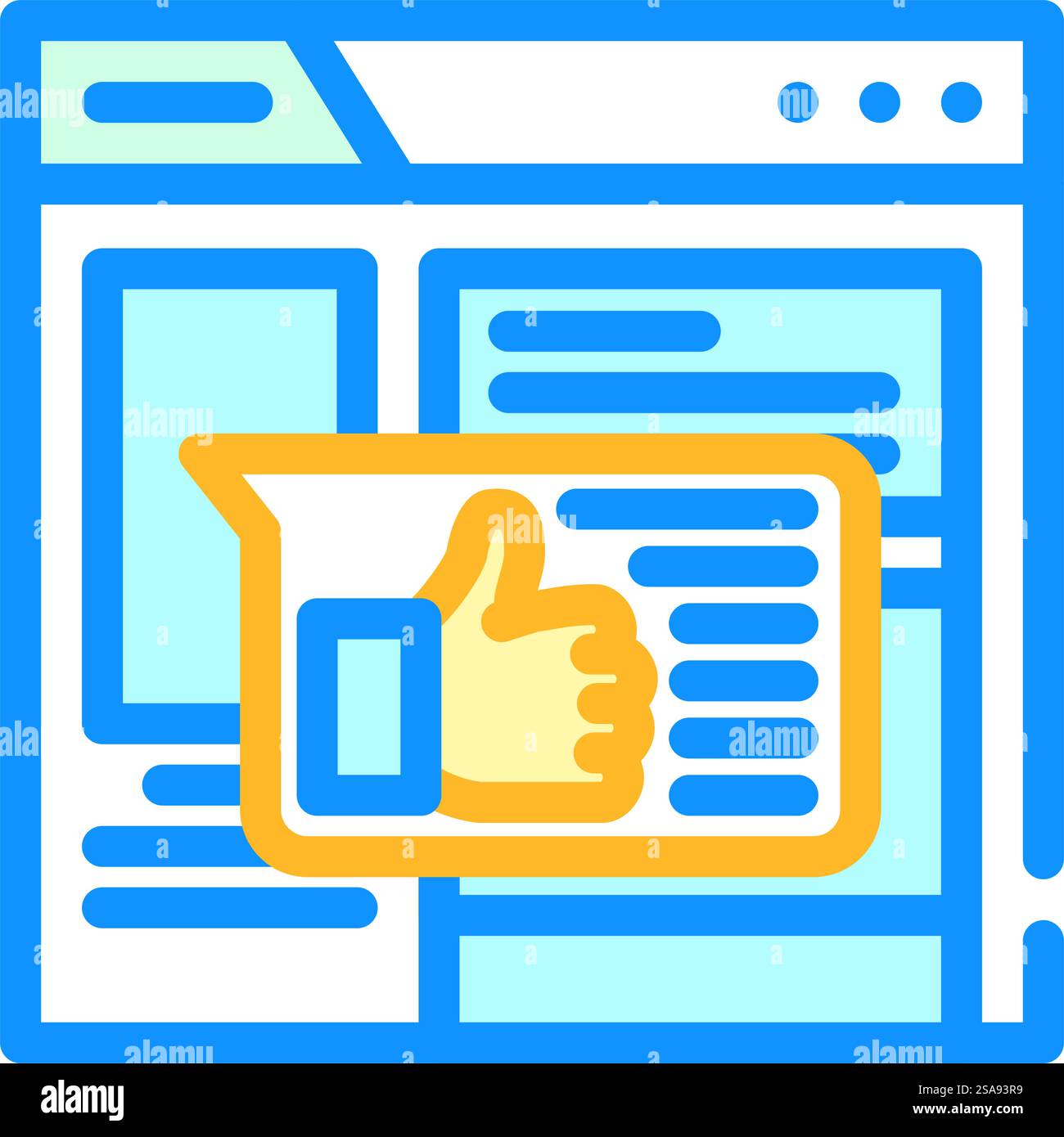 design critique ux ui color icon vector. design critique ux ui sign ...