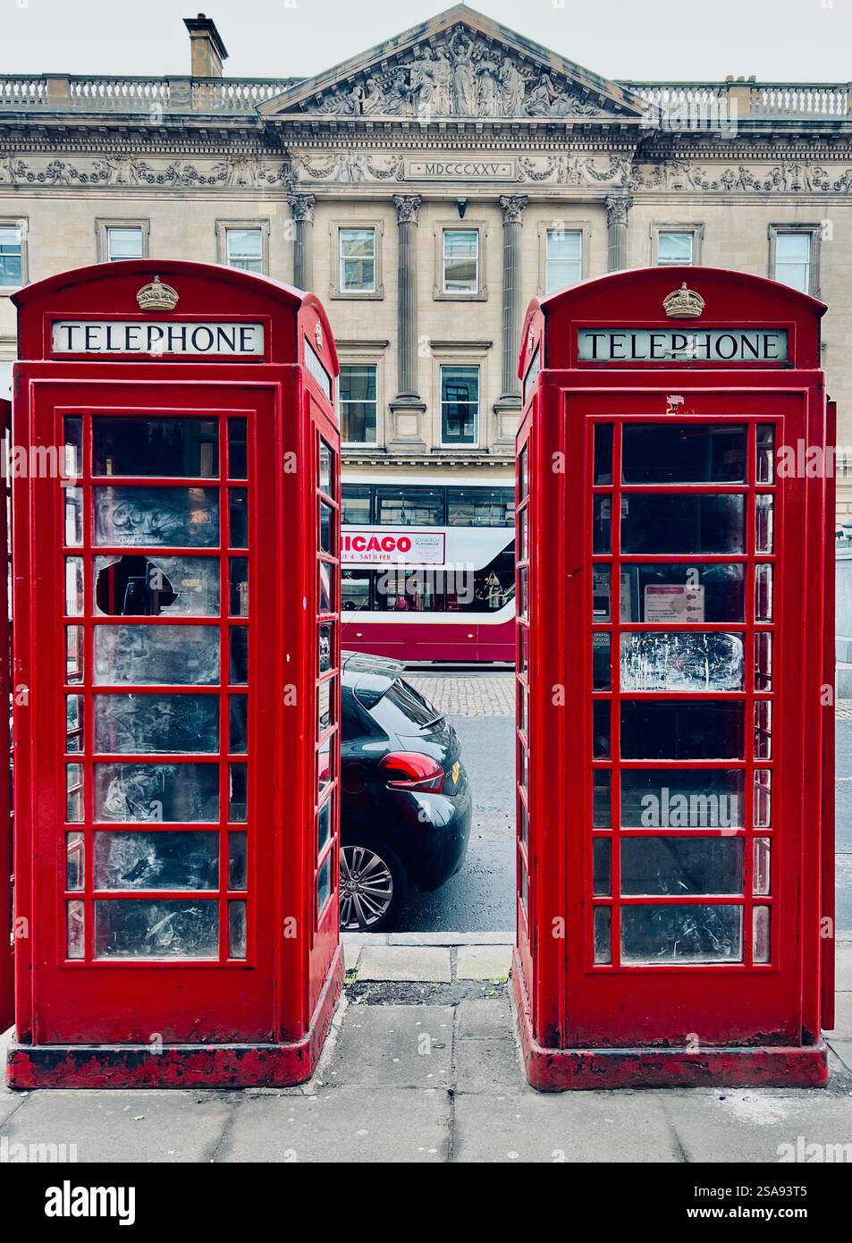 Red Telephone boxes in New Town Edinburgh, Scotland Stock Photo - Alamy