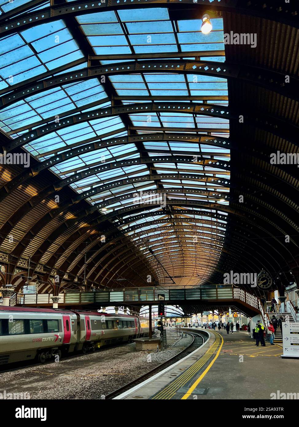 The magnificently engineered roof of York Railway Station, North ...