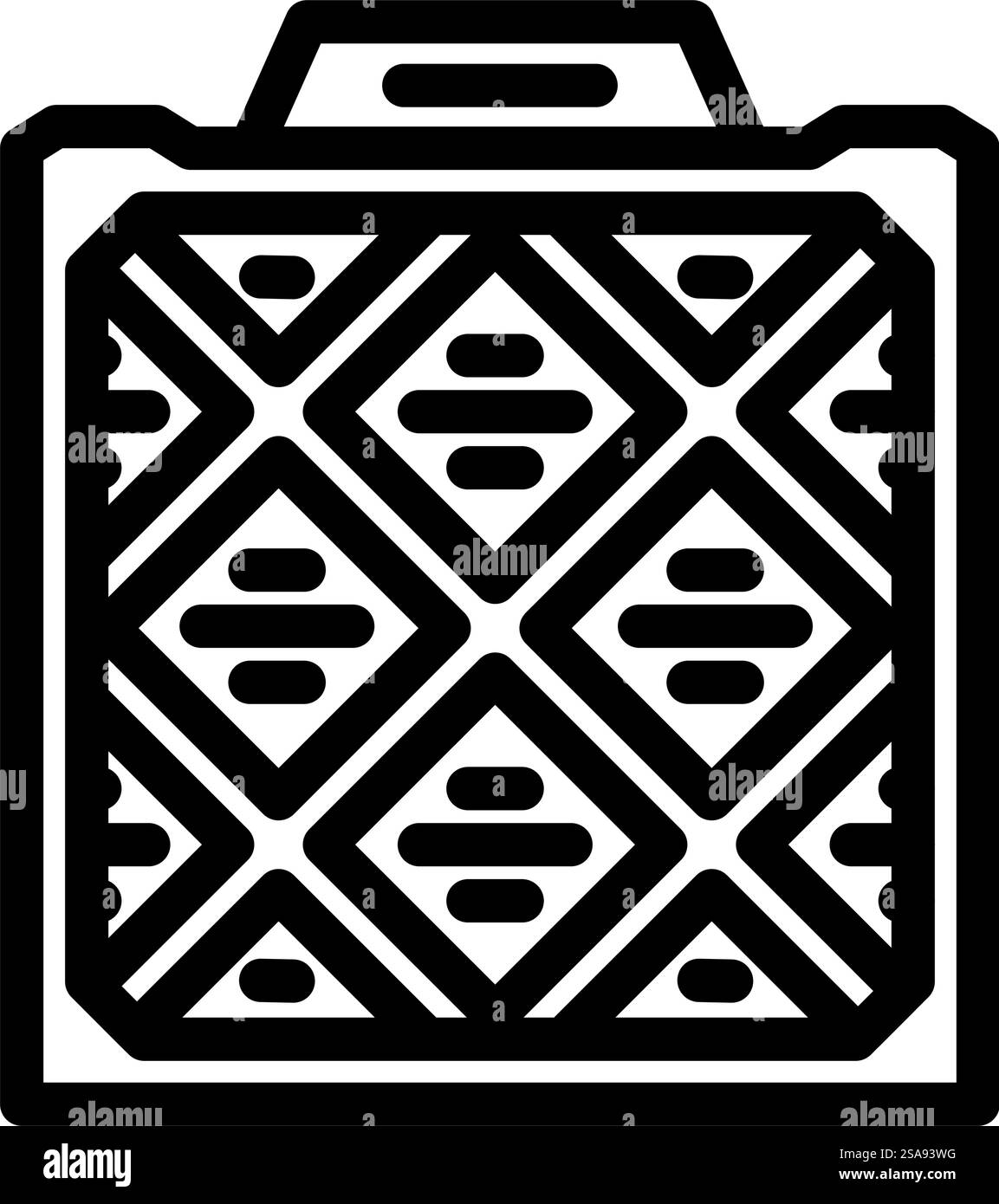 air filter ventilation line icon vector. air filter ventilation sign ...