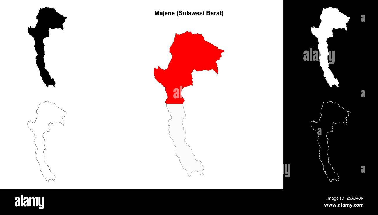 Blank majene map hi-res stock photography and images - Alamy