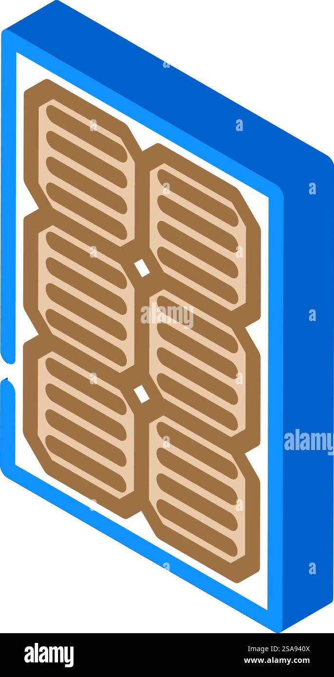 module solar panel isometric icon vector. module solar panel sign ...