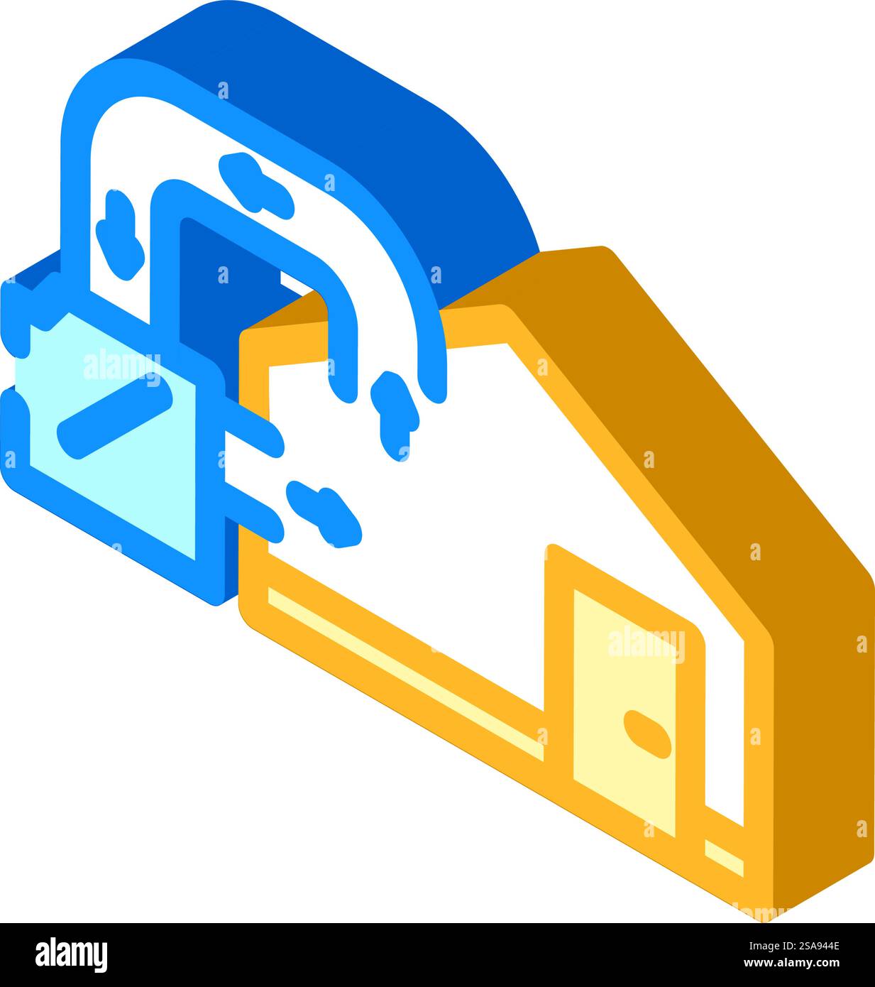 return air ventilation isometric icon vector. return air ventilation ...
