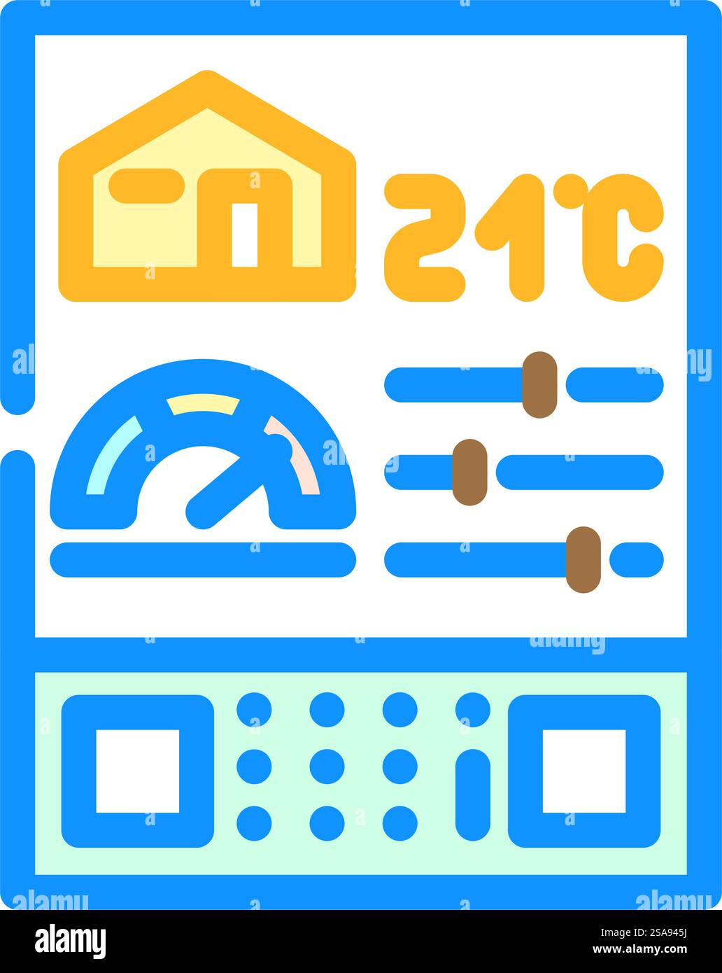 ventilation control color icon vector. ventilation control sign ...