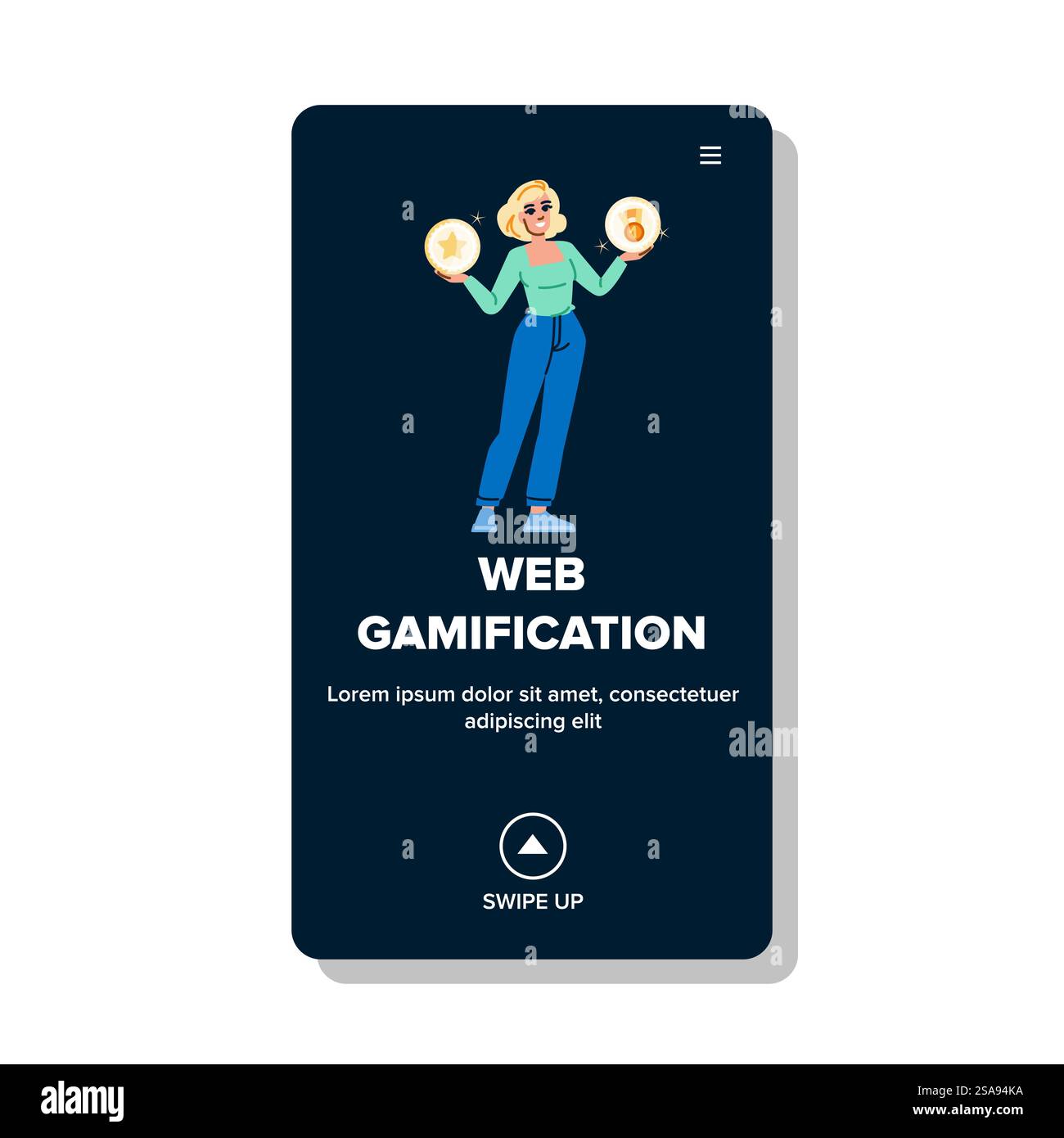 levels web gamification vector. challenges achievements, leaderboard badges, incentives ...